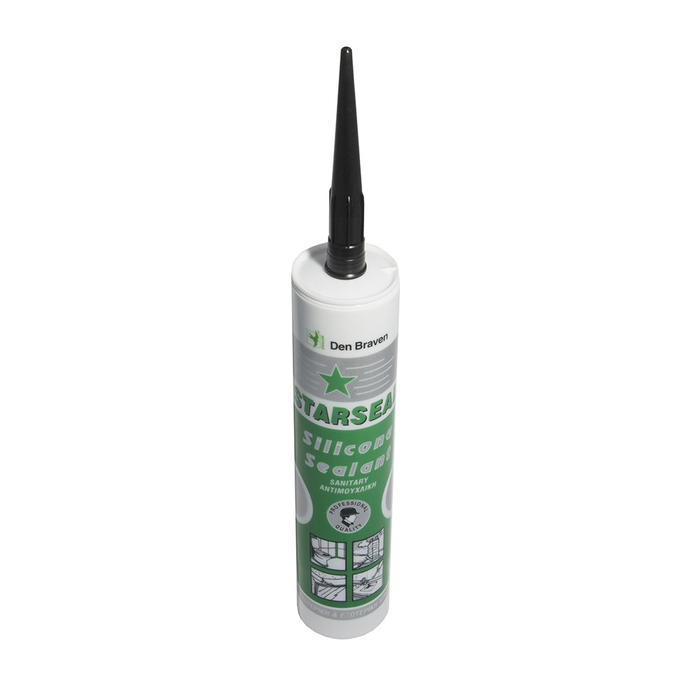 Σιλικόνη Σφραγιστική Αντιμουχλική 260ml Μαύρο - Home Safety